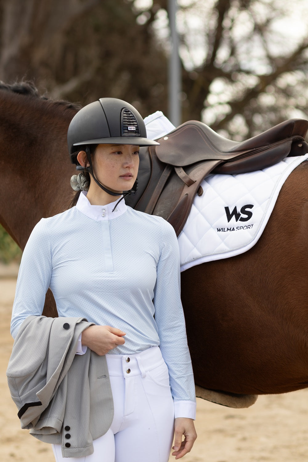 Featherlight Competition Shirt - Misty Blue – iRide EQ